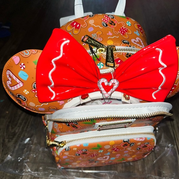Loungefly | Accessories | Loungefly Disney Gingerbread Backpack With ...